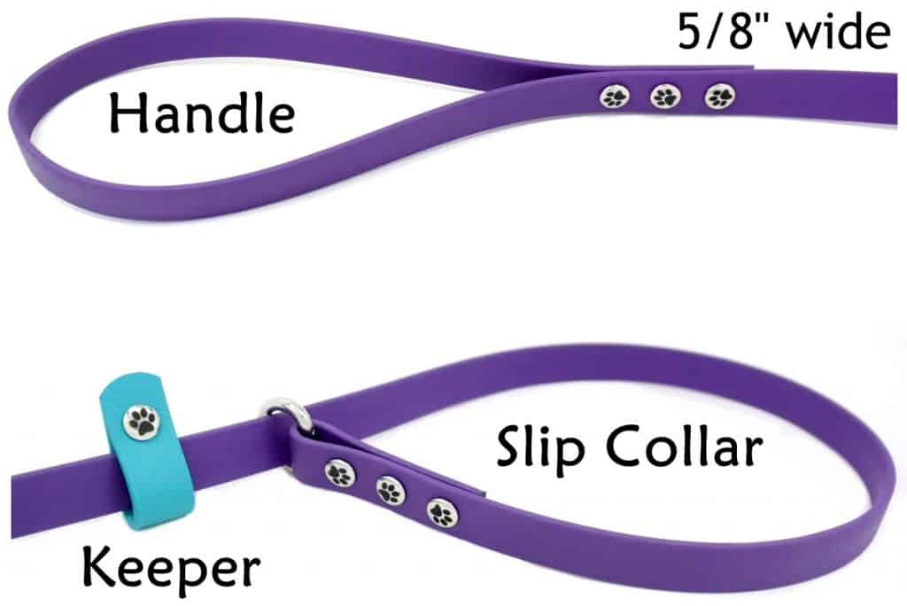 Biothane Slip Lead ~ 5/8" wide ~ Great for Rescue - Collars by Kitt